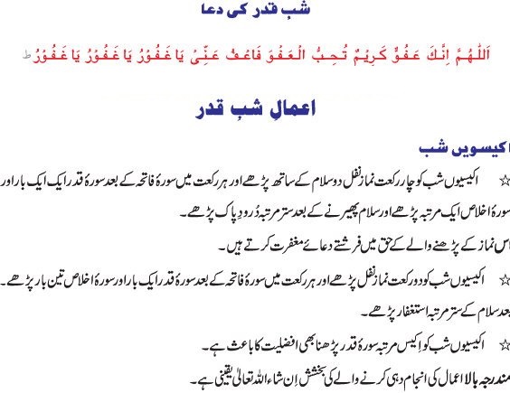 Shab e Qadr Ki Namaz Ka Tarika In Urdu Nafil, Wazifa, Dua Shab e Qadr Ki Namaz Ka Tarika In Urdu Nafil, Wazifa, Dua