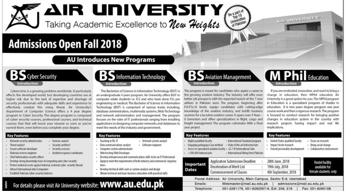 Air University Entry Test 2025 Date Pattern Weightage Sample Paper MCQs ...